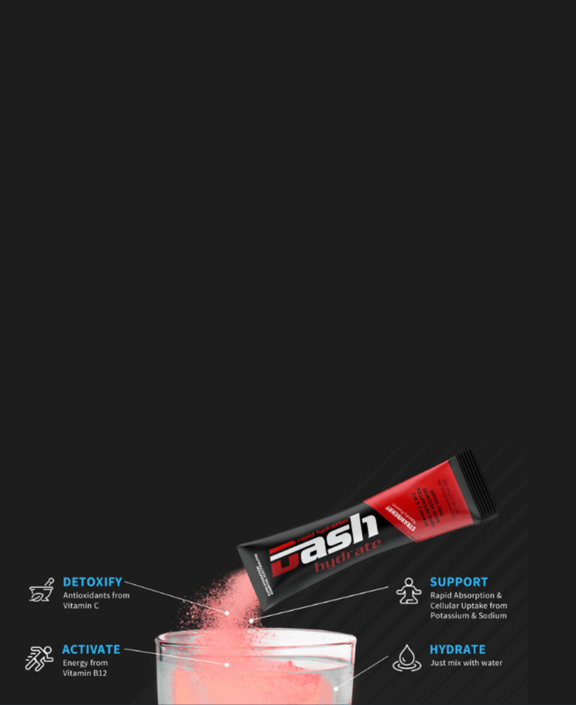 DASH Hydrate Electrolyte Powder Hydration Drink - DASH Hydrate
